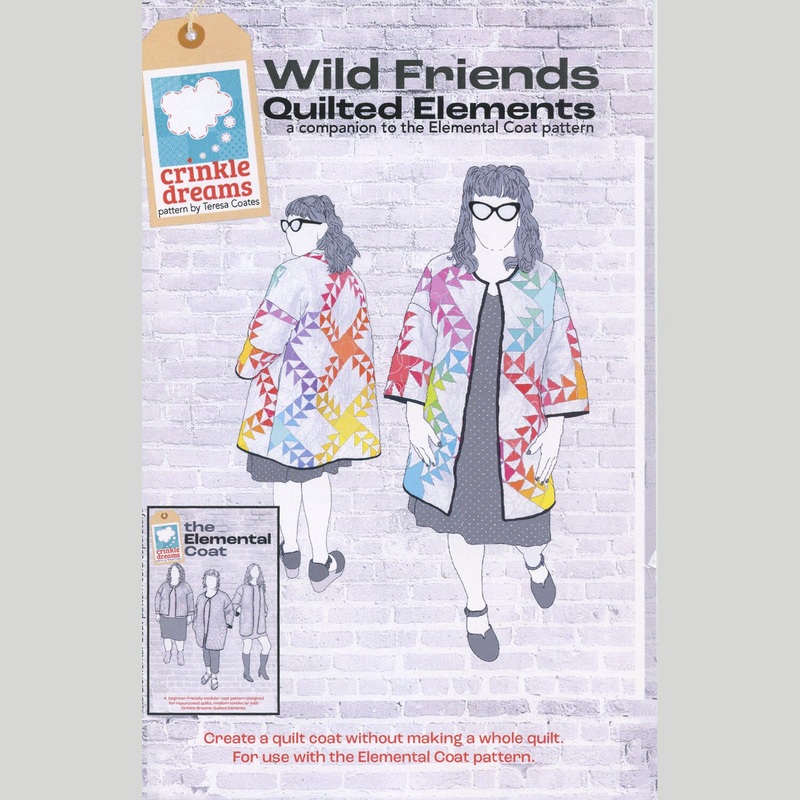 Wild Friends Quilted Elements Coat Pattern - Quilting Fabrics, Sewing ...