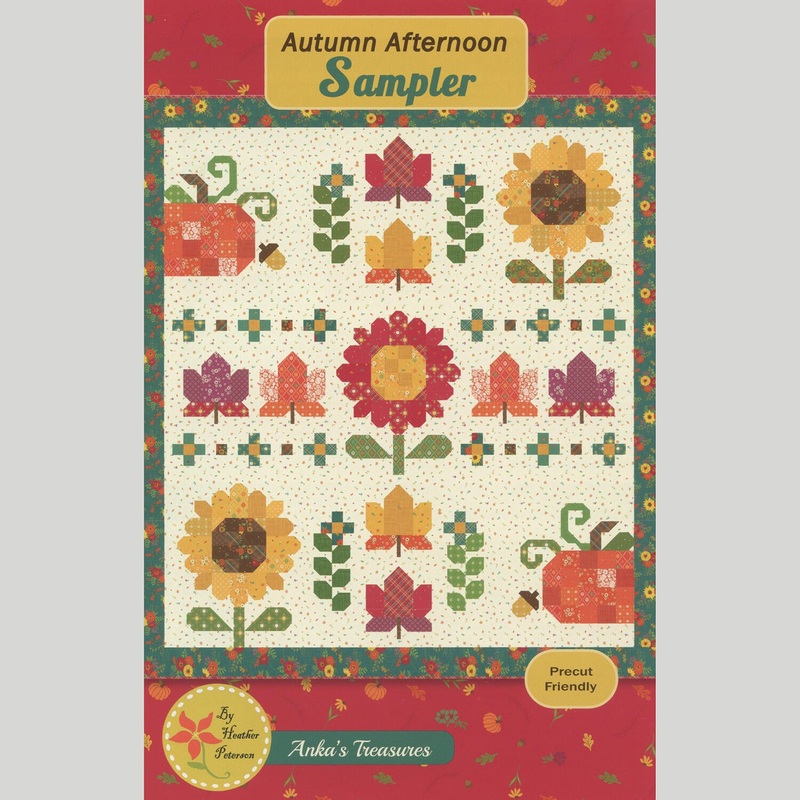 Autumn Afternoon Sampler Quilt Pattern - Quilting Fabrics, Sewing Tools ...