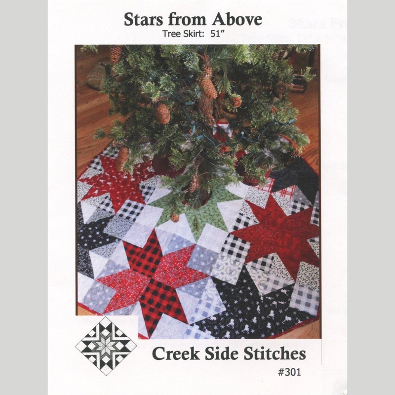 Stars From Above Tree Skirt Pattern - Quilting Fabrics, Sewing Tools ...