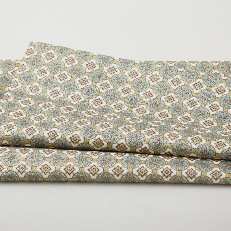 Shangri-La - Tile Medallion Cream/Multi 2 Yard Cut - Quilting Fabrics ...