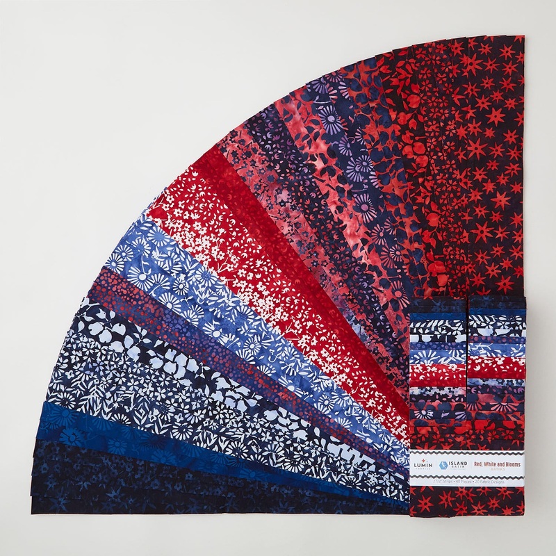 Red, White and Blooms Batiks Favorites Strips - Quilting Fabrics ...