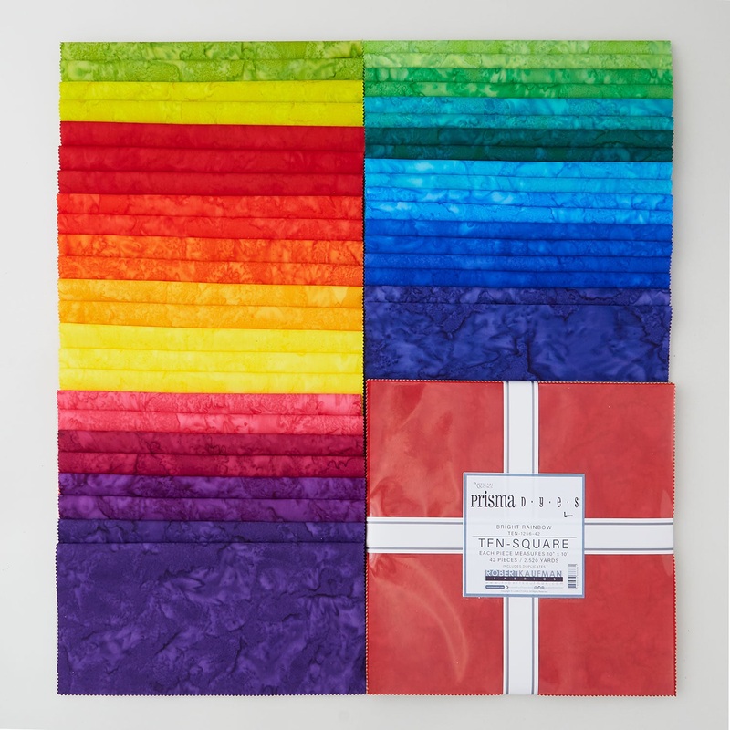 Artisan Batik Solids - Prisma Dyes Bright Rainbow Ten Squares ...