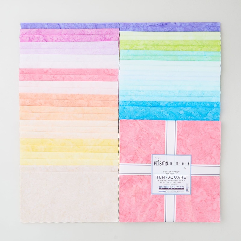Artisan Batik Solids - Prisma Dyes Cotton Candy Ten Squares - Quilting ...