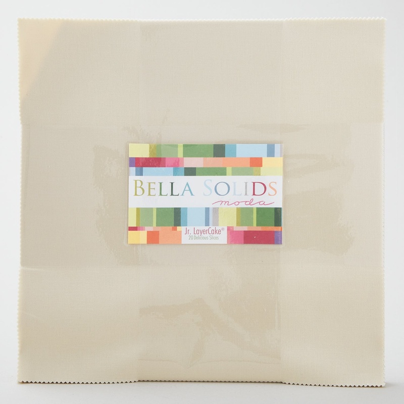 Bella Solids Fig Tree Cream Junior Layer Cake - Quilting Fabrics ...