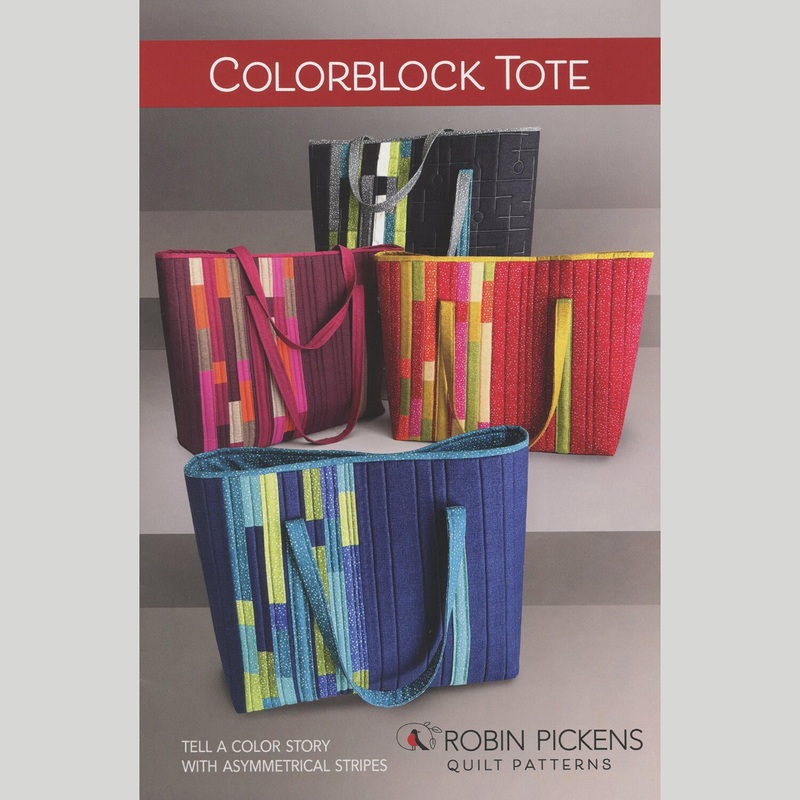 Colorblock Tote Pattern - Quilting Fabrics, Sewing Tools, Embroidery ...