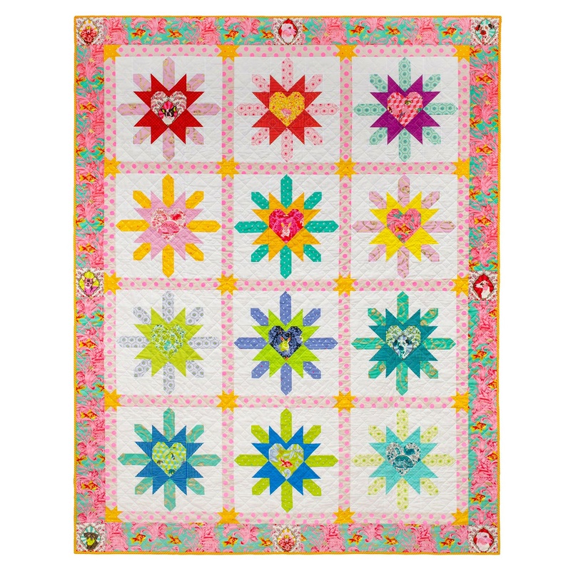 Tula Pink Heart Burst Quilt Kit - Quilting Fabrics, Sewing Tools ...