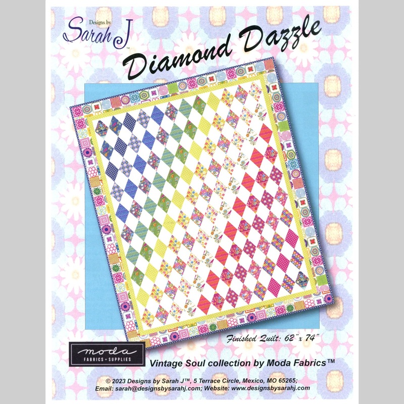Diamond Dazzle Quilt Pattern - Quilting Fabrics, Sewing Tools ...