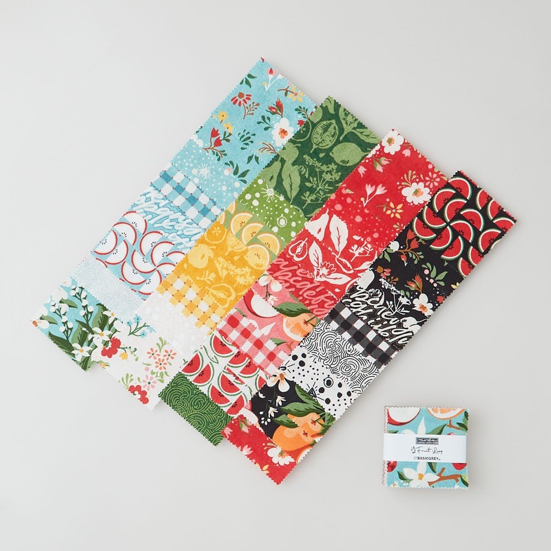 Fruit Loop Mini Charm Pack - Quilting Fabrics, Sewing Tools, Embroidery ...