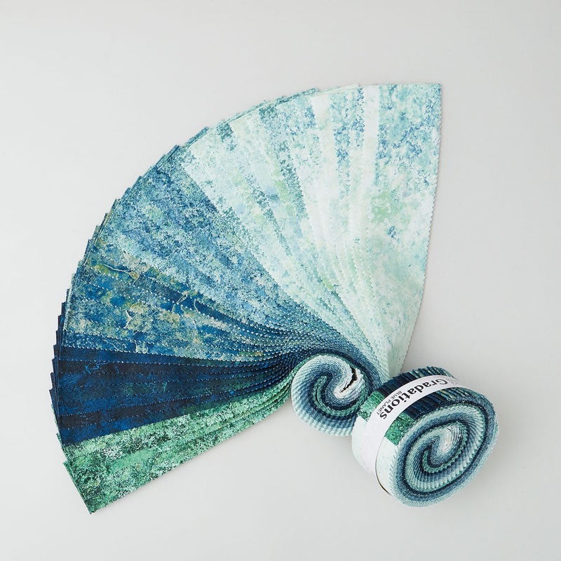 Stonehenge Gradations II - Blue Planet Strips - Quilting Fabrics ...