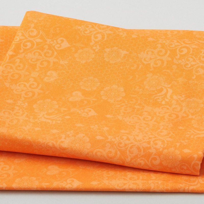 Mixed Medallion Blender - Orange 2 Yard Cut - Quilting Fabrics, Sewing ...