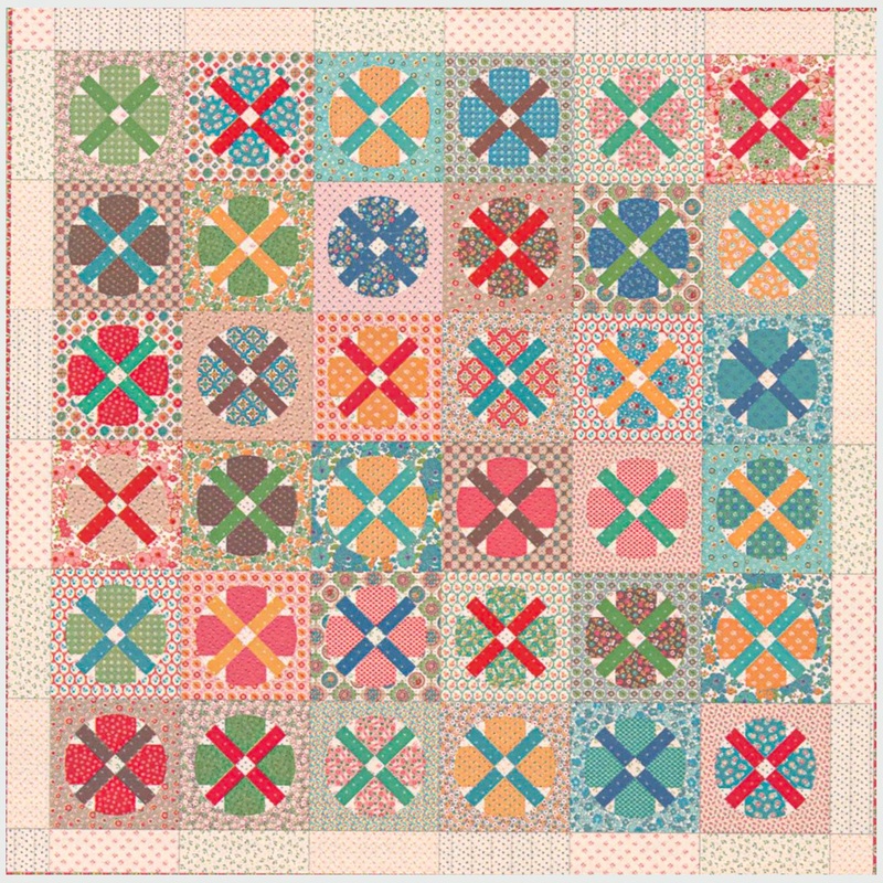 Lori Holt Penny Candy Quilt Kit - Quilting Fabrics, Sewing Tools ...