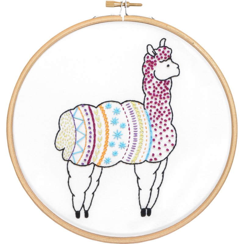 Alpaca Embroidery Kit - Quilting Fabrics, Sewing Tools, Embroidery ...