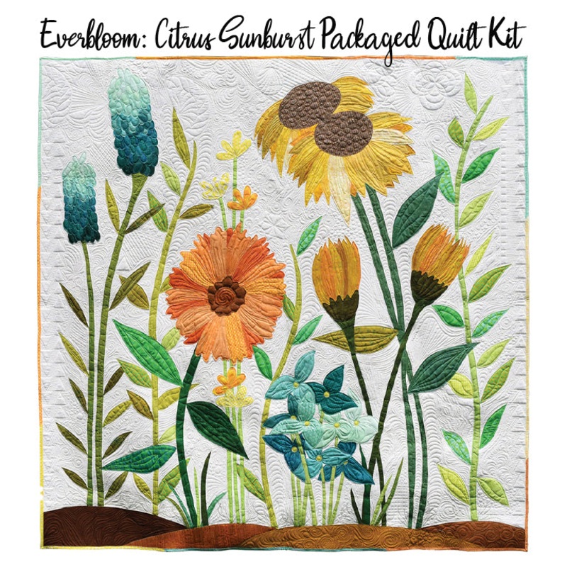 Everbloom: Citrus Sunburst Packaged Quilt Kit from Windham - Quilting ...