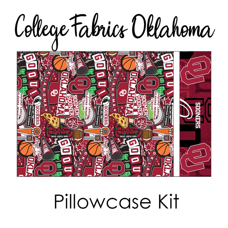 University of Oklahoma Sooners Pillowcase Kit from FWFS - Quilting ...