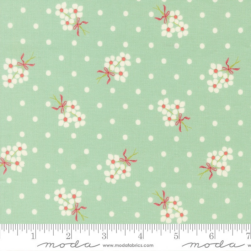 Lyda Rose Bouquet Dots Sky - Quilting Fabrics, Sewing Tools, Embroidery ...