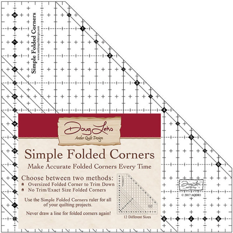 Simple Folded Corners Ruler - Quilting Fabrics, Sewing Tools ...