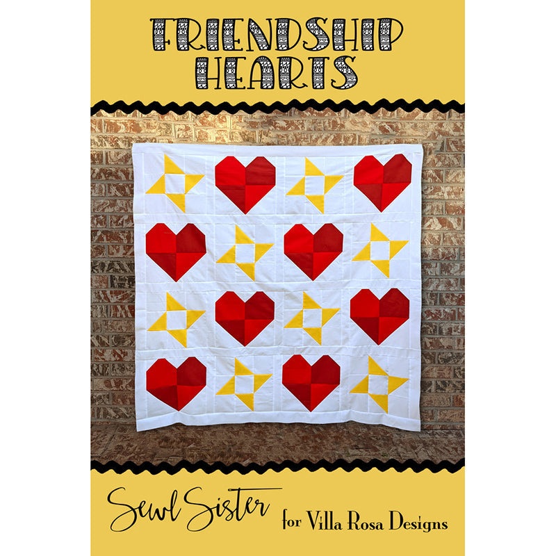 Friendship Hearts Quilt Pattern PDF Download - Quilting Fabrics, Sewing ...