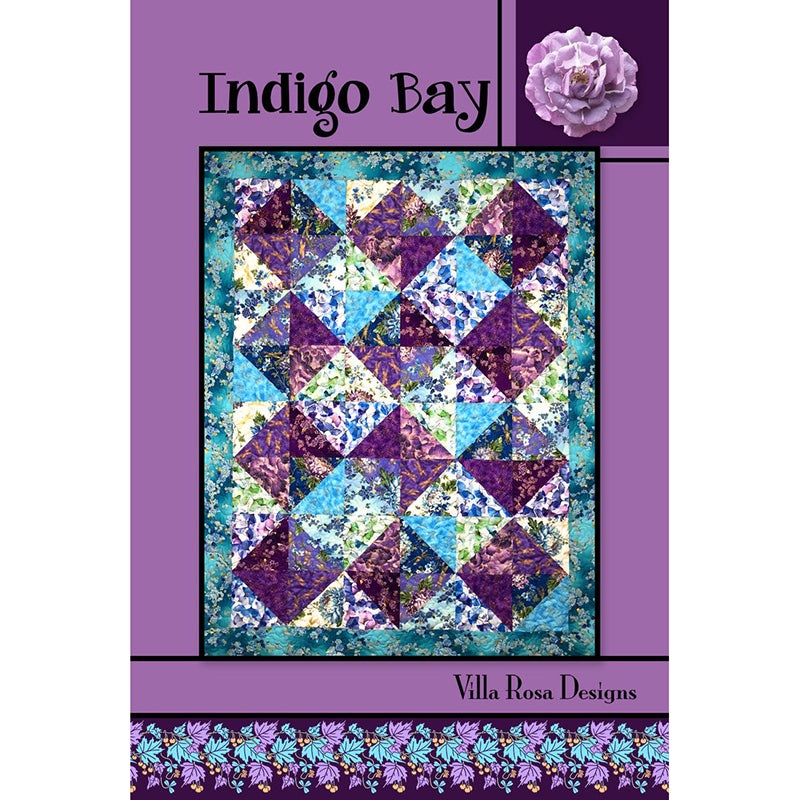 Indigo Bay Quilt Pattern PDF Download - Quilting Fabrics, Sewing Tools ...