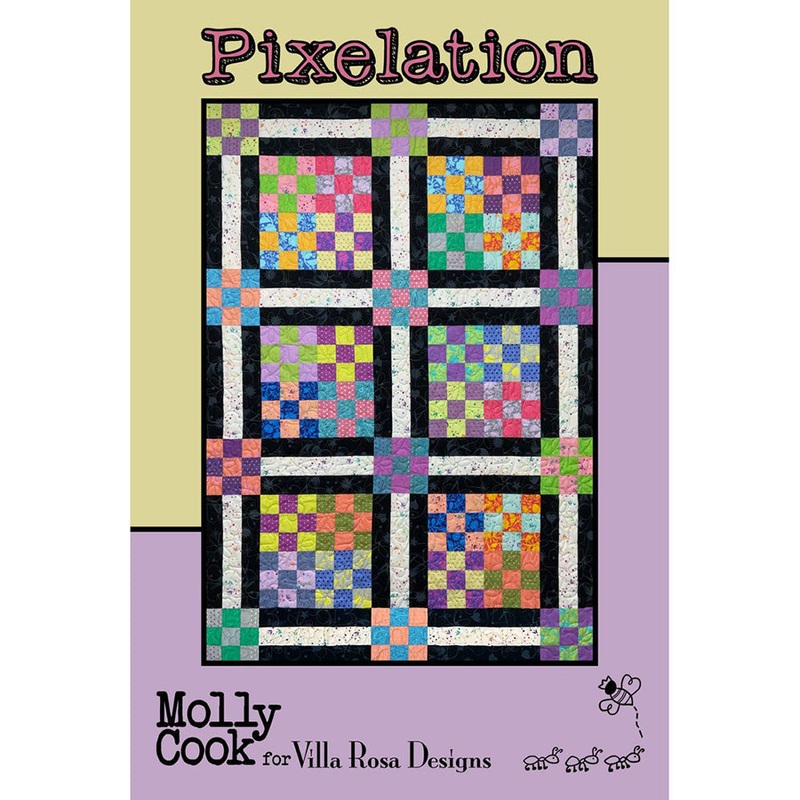 Pixelation Quilt Pattern PDF Download - Quilting Fabrics, Sewing Tools ...