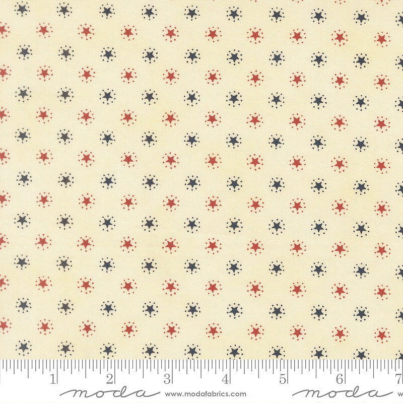 America 250 Years Small Stars Parchment Tan - Quilting Fabrics, Sewing ...