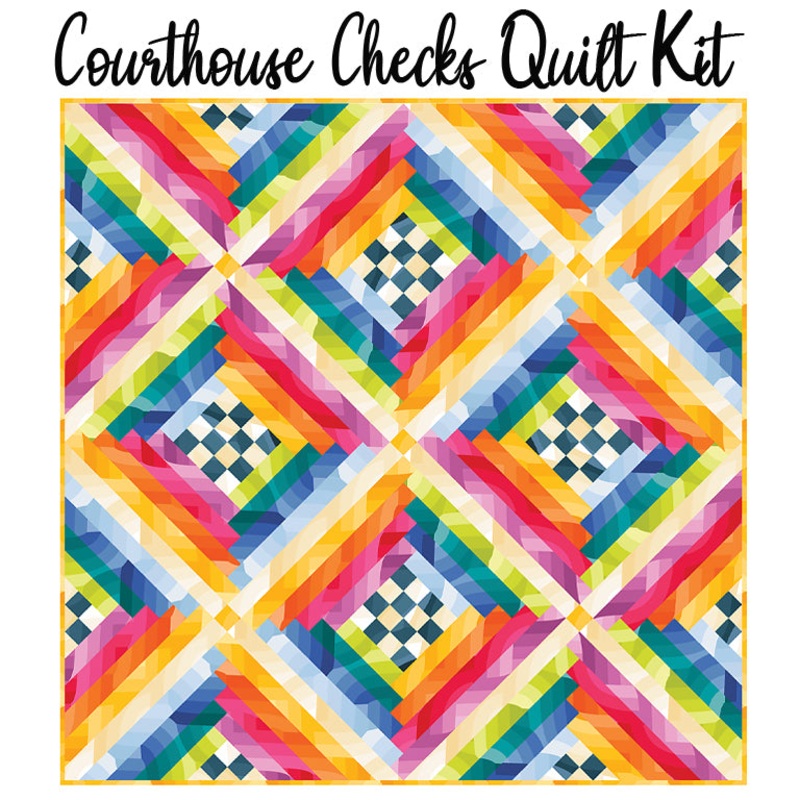 Courthouse Checks Quilt Kit with Echo from Moda - Quilting Fabrics ...