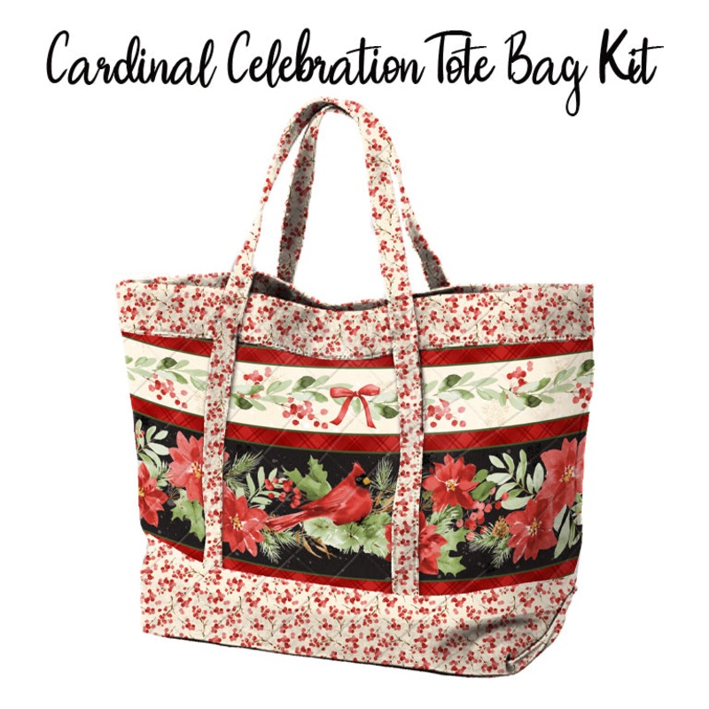 Cardinal Celebration Tote Bag Kit from Wilmington - Quilting Fabrics ...