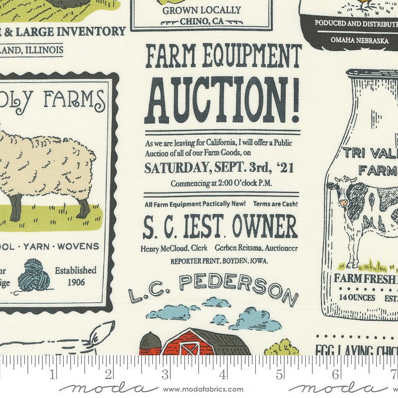 Farmstead Advertisements Porcelain - Quilting Fabrics, Sewing Tools ...