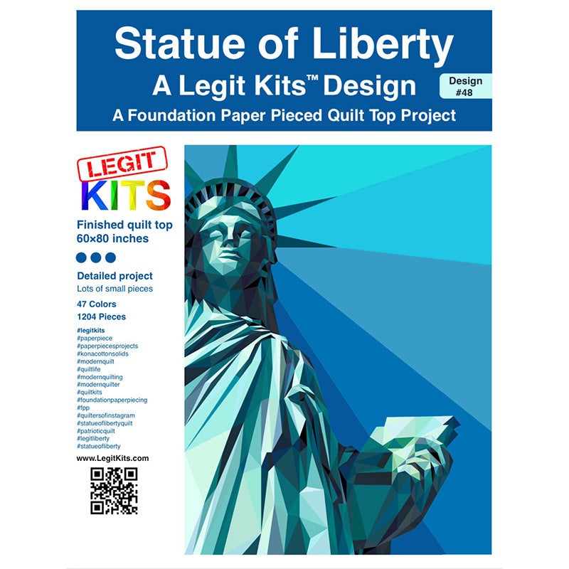 Statue of Liberty Foundation Paper Pieced Quilt Pattern by Legit Kits ...