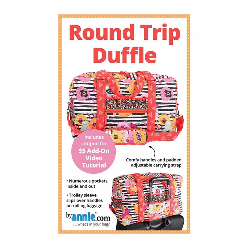By Annie's Round Trip Duffle Bag Pattern - Quilting Fabrics, Sewing ...