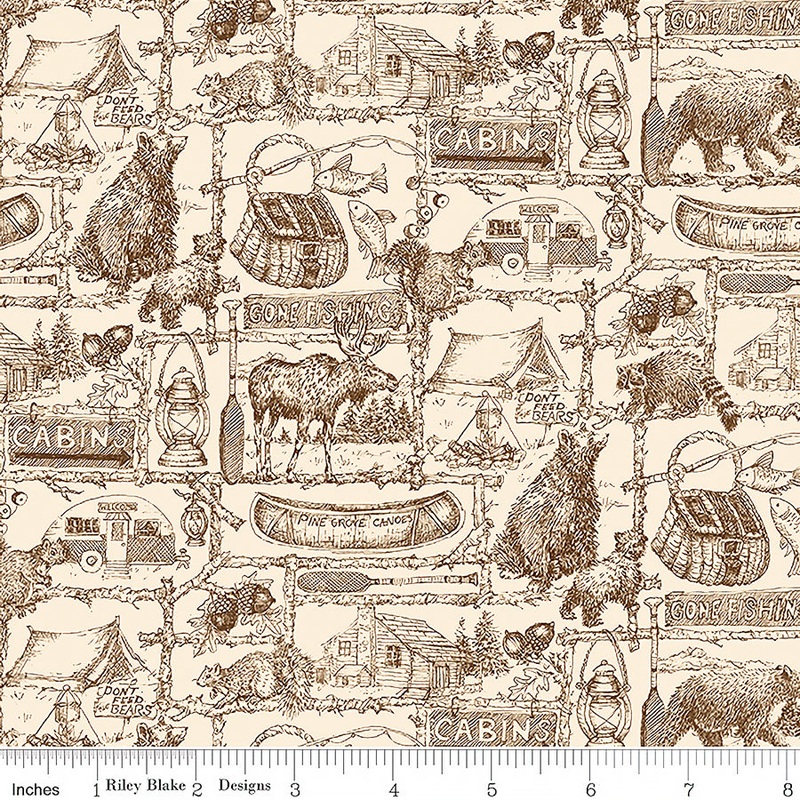 Pine Grove Outlines Putty - Quilting Fabrics, Sewing Tools, Embroidery ...