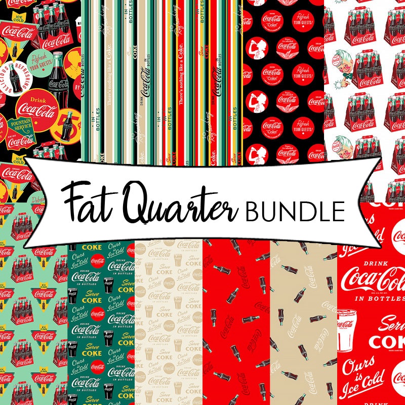 Coca-Cola Fat Quarter Bundle - Quilting Fabrics, Sewing Tools ...
