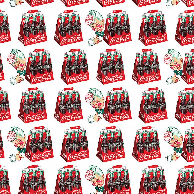 Coca-Cola Soda Packs White - Quilting Fabrics, Sewing Tools, Embroidery ...