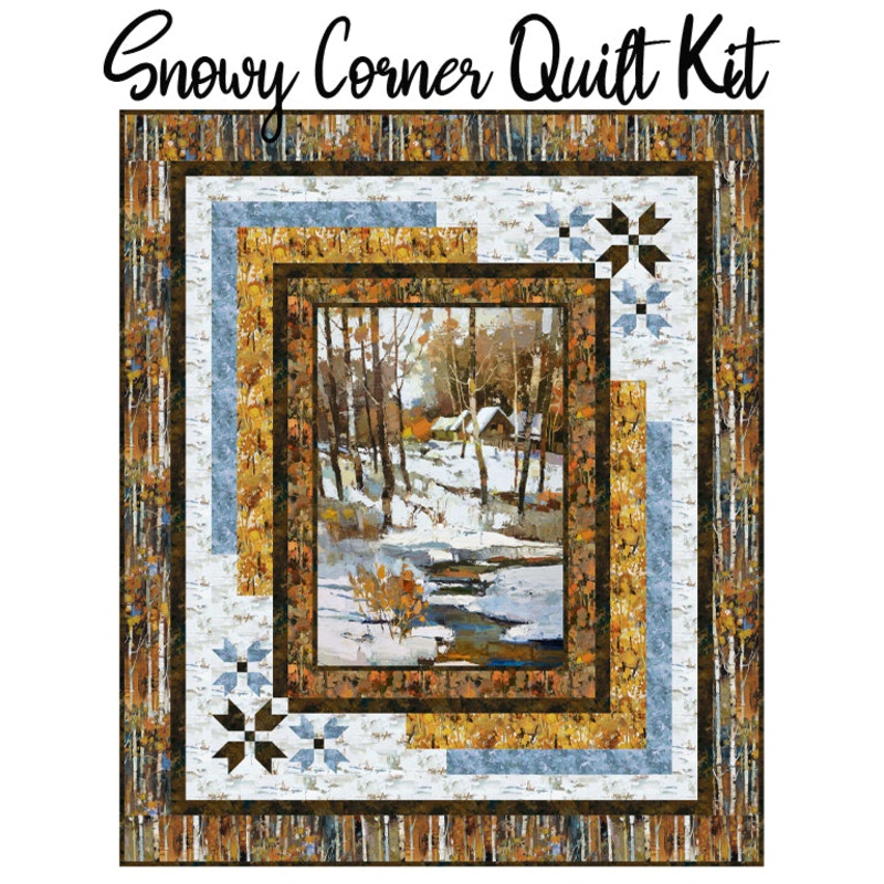 Snowy Corner Quilt Kit with First Snow from Northcott - Quilting ...