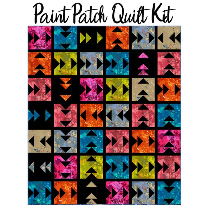 Paint Patch Quilt Kit with Spotted Graffiti from Windham - Quilting ...