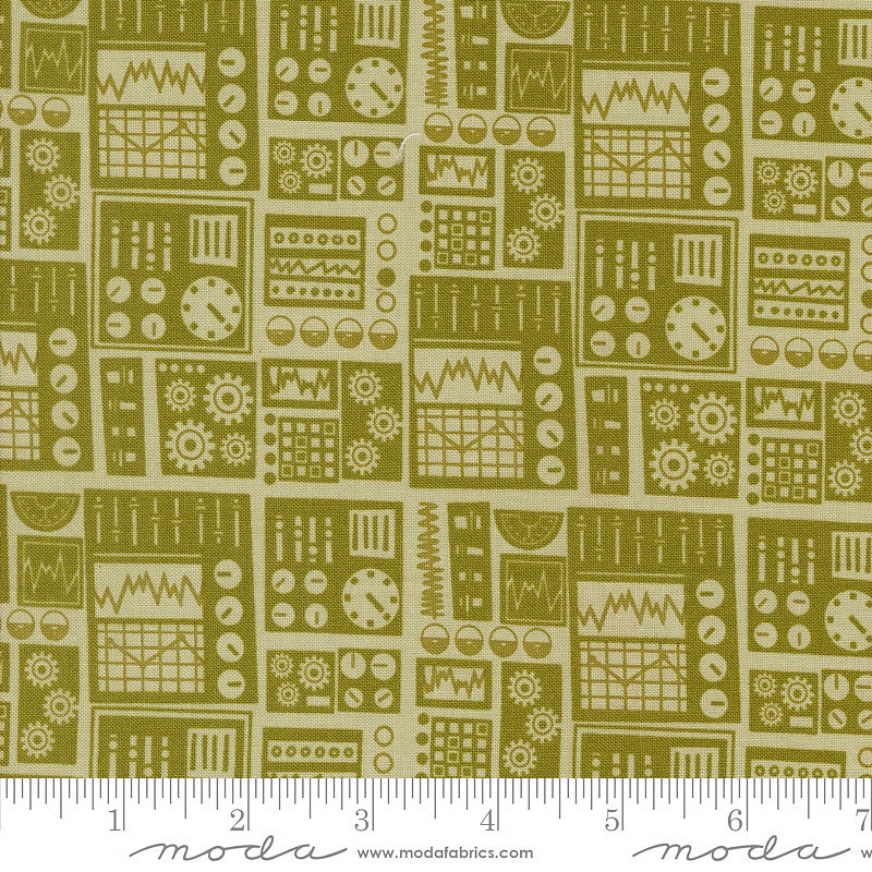321 Blast Off Radio Dashboard Earth - Quilting Fabrics, Sewing Tools ...