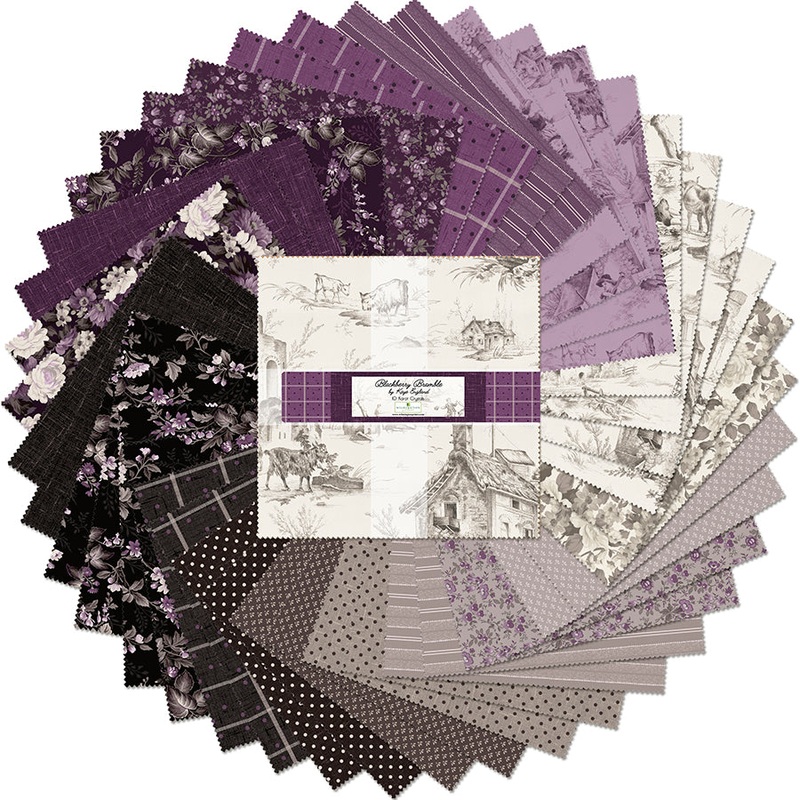 Blackberry Bramble 10 Karat Gems 10" Squares - Quilting Fabrics, Sewing ...