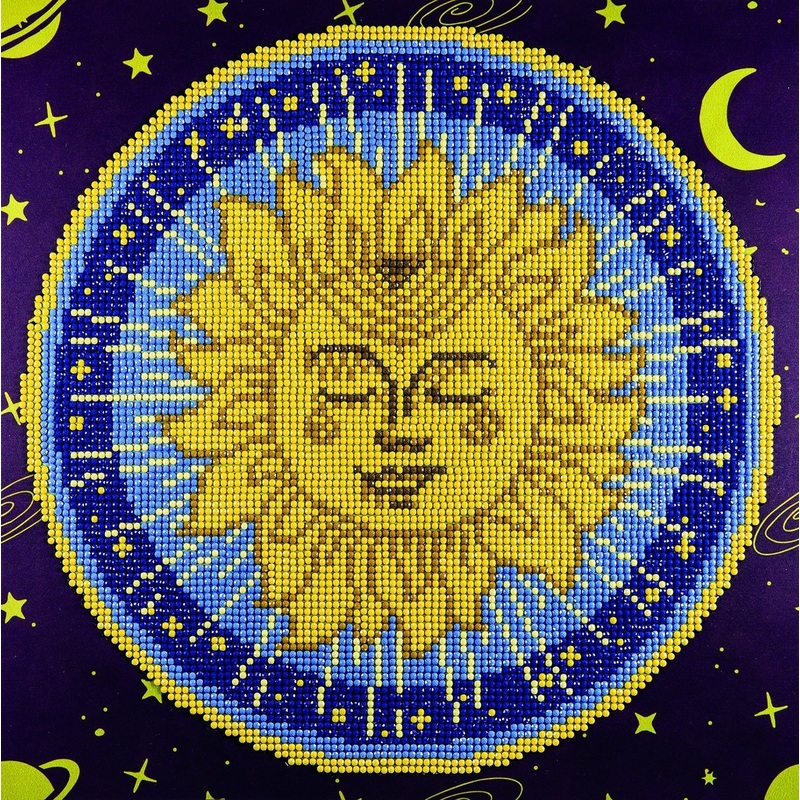 Diamond Art Sun Mandala 01 Multi - Quilting Fabrics, Sewing Tools ...