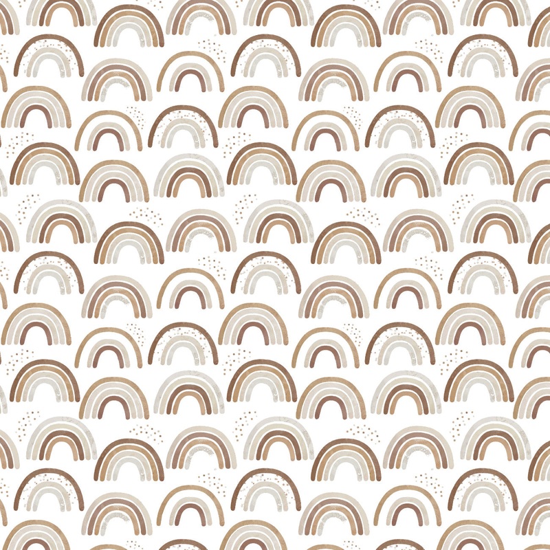 Fleece and Flannel 2025 Catalog-Neutral Rainbows-White-Cotton Flannel ...