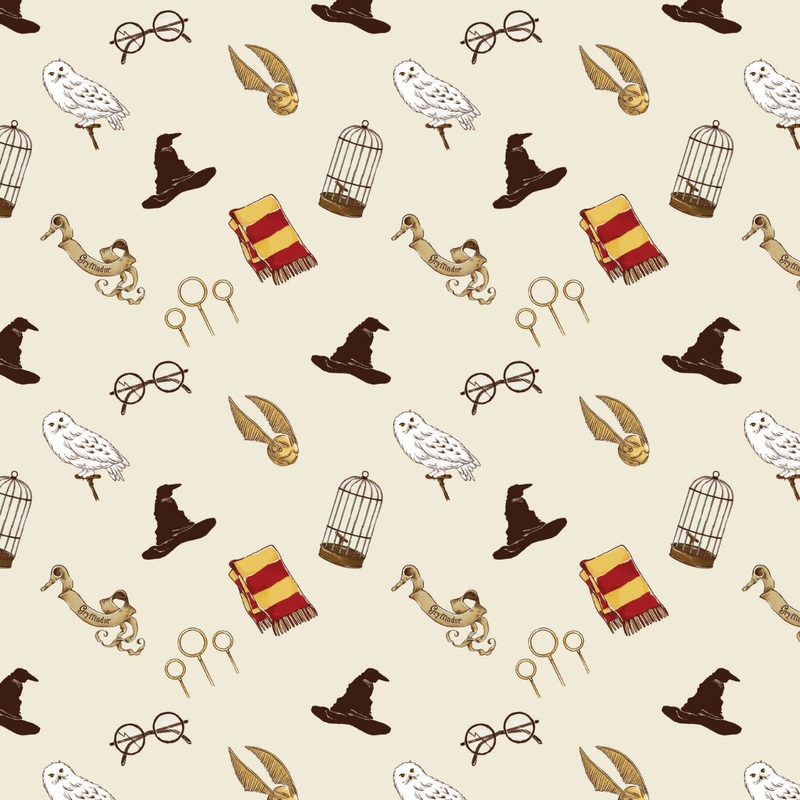 Harry Potter-Soft Magic Hogwarts - Minky Cream - Quilting Fabrics ...
